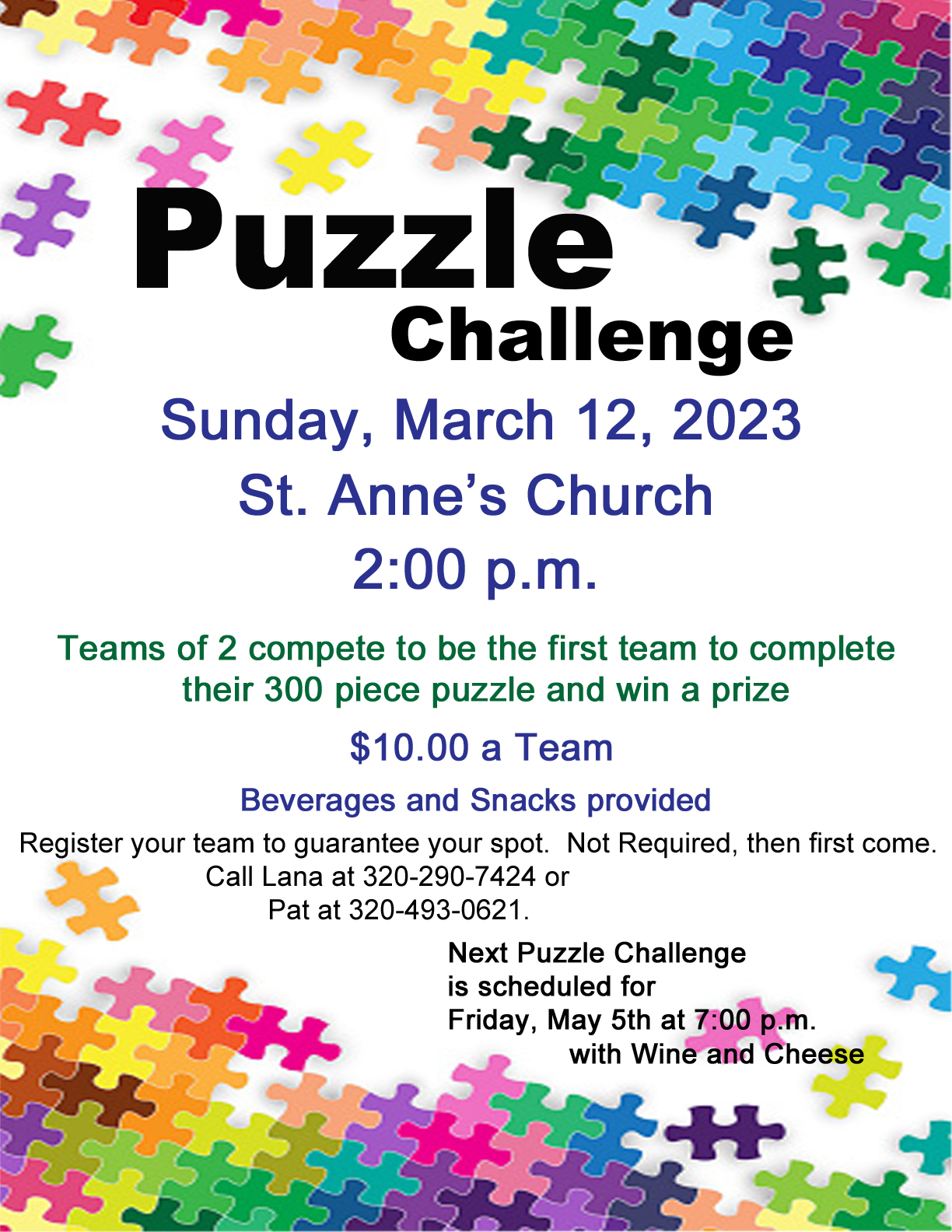 Puzzling Competition – Holy Saints